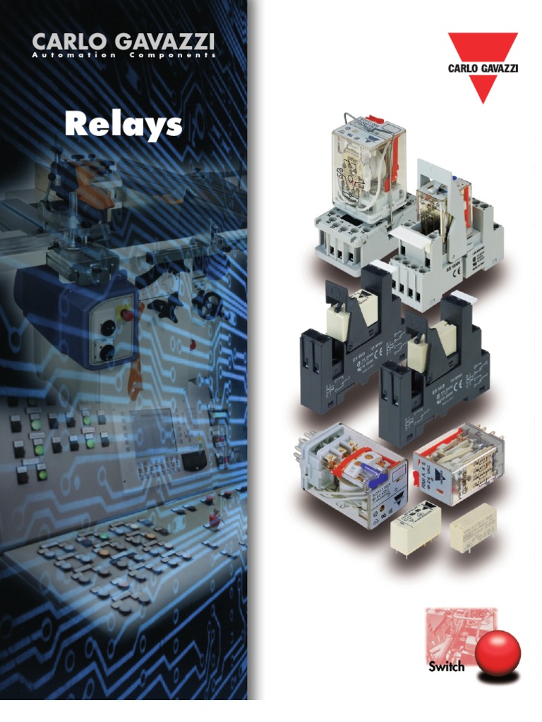 Electromechanical Relays-Carlo Gavazzi | PDF | Relay | Switch