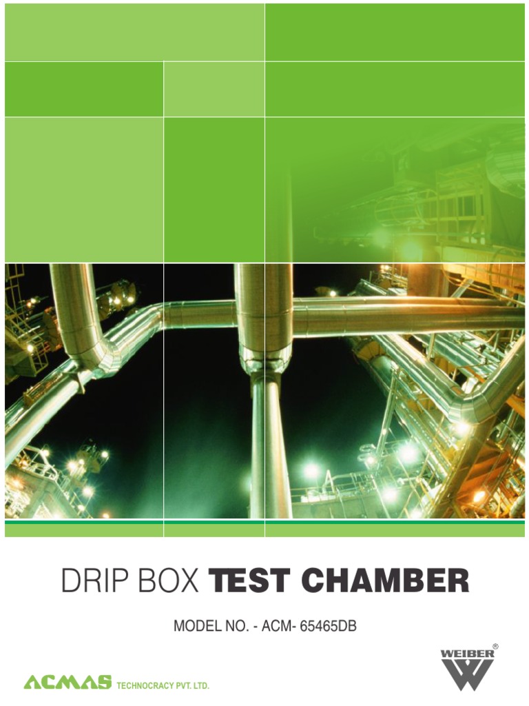 Drip Box Test Chamber: MODEL NO. - ACM-65465DB | PDF | Phonograph | Email