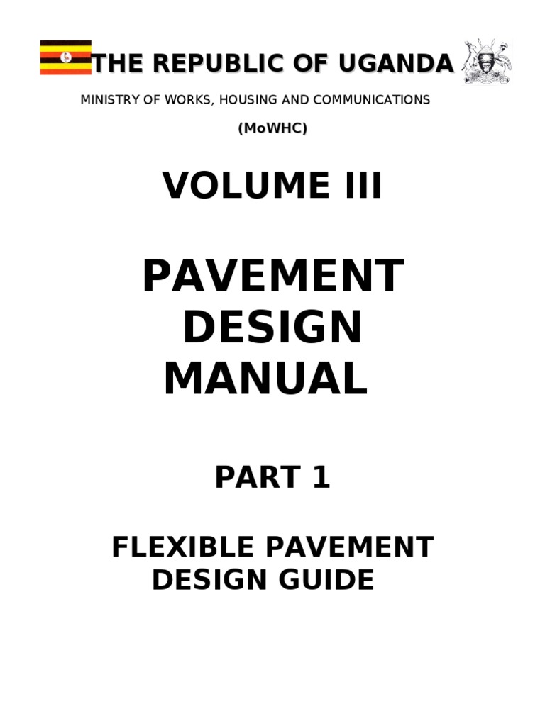 Flexible Pavement Design Manual, Pa | PDF | Road | Road Surface