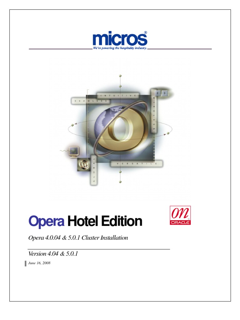 1430-Opera Cluster Solution - Installation | PDF | Computer Cluster ...