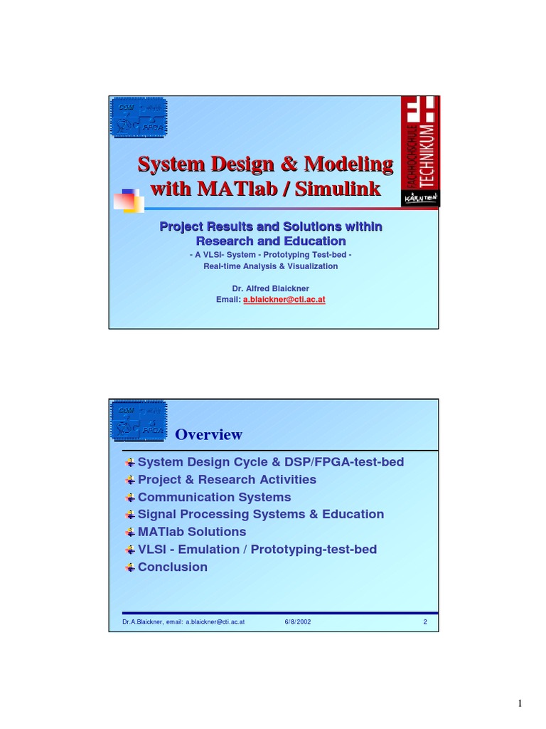 System Design and Modeling With Simulink | PDF | Hardware Description ...