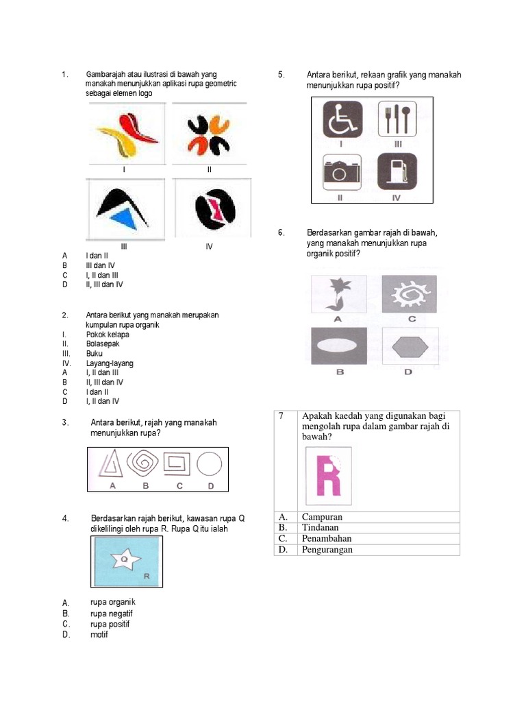 Soalan PSV - Rupa | PDF