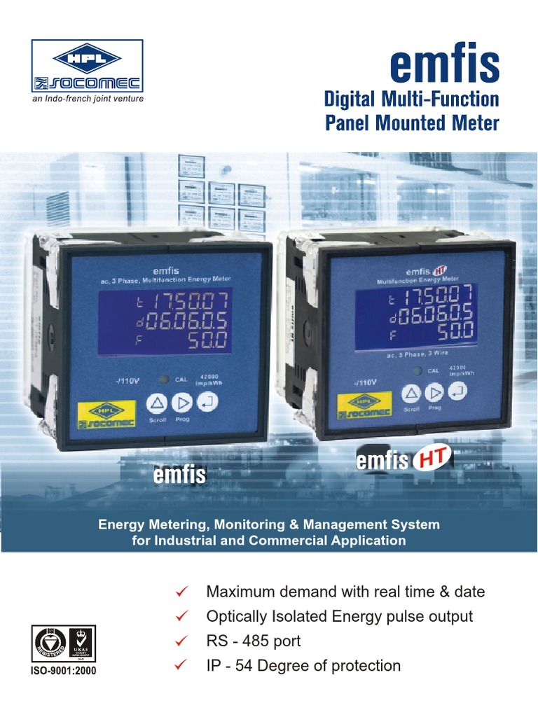HPL Energy Meter Details | PDF | Ac Power | Physics