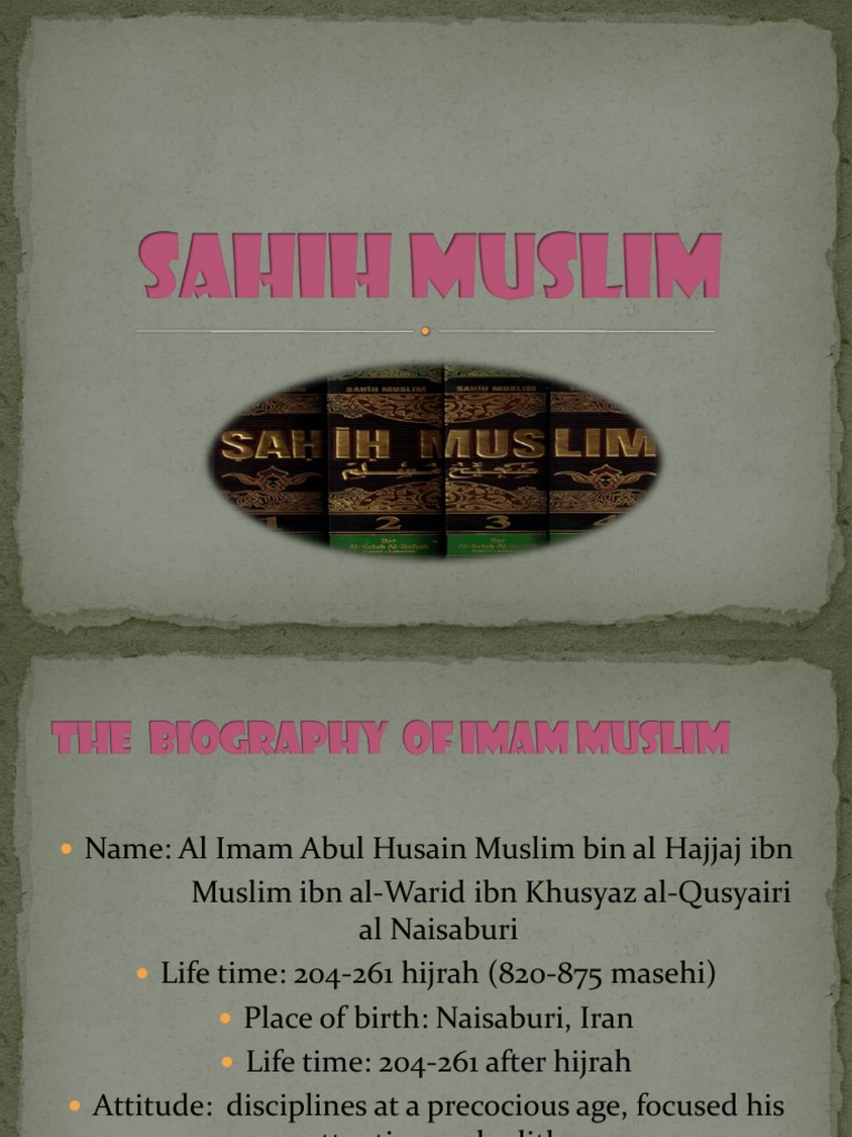 Sahih Muslim | PDF | Hadith | Imam