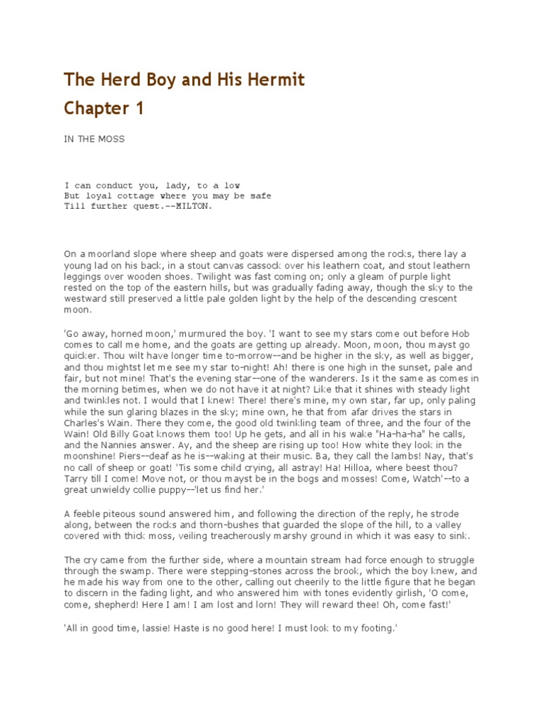 The Herd Boy and His Hermit | PDF