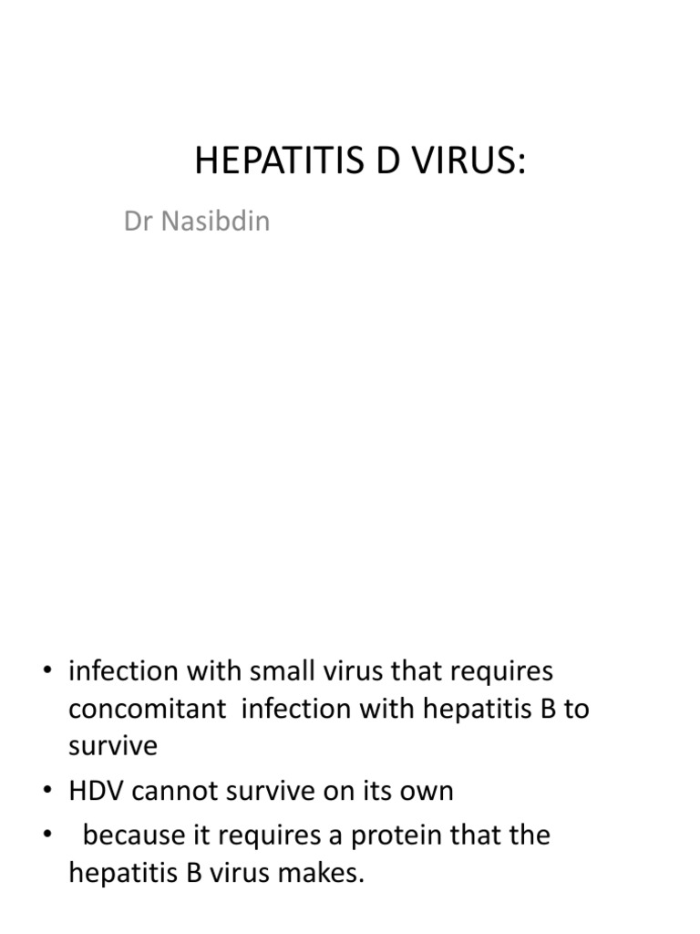 Understanding Hepatitis D Virus (HDV) | PDF | Self-Improvement ...