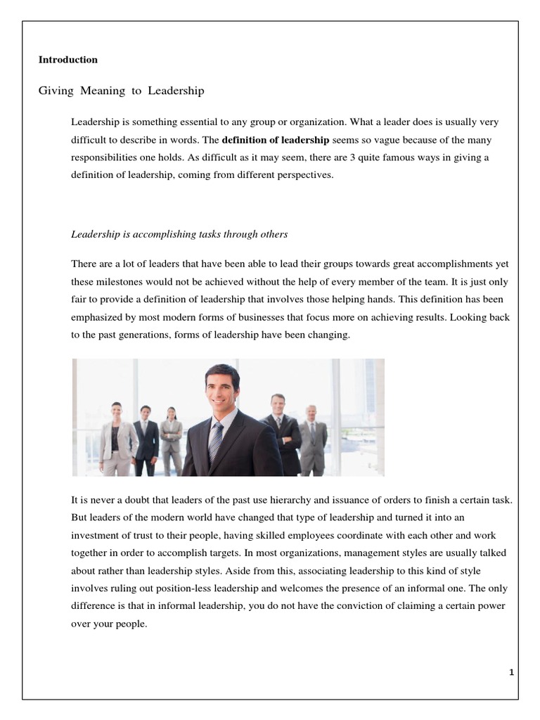 OB Leadership | PDF | Leadership | Politics (General)