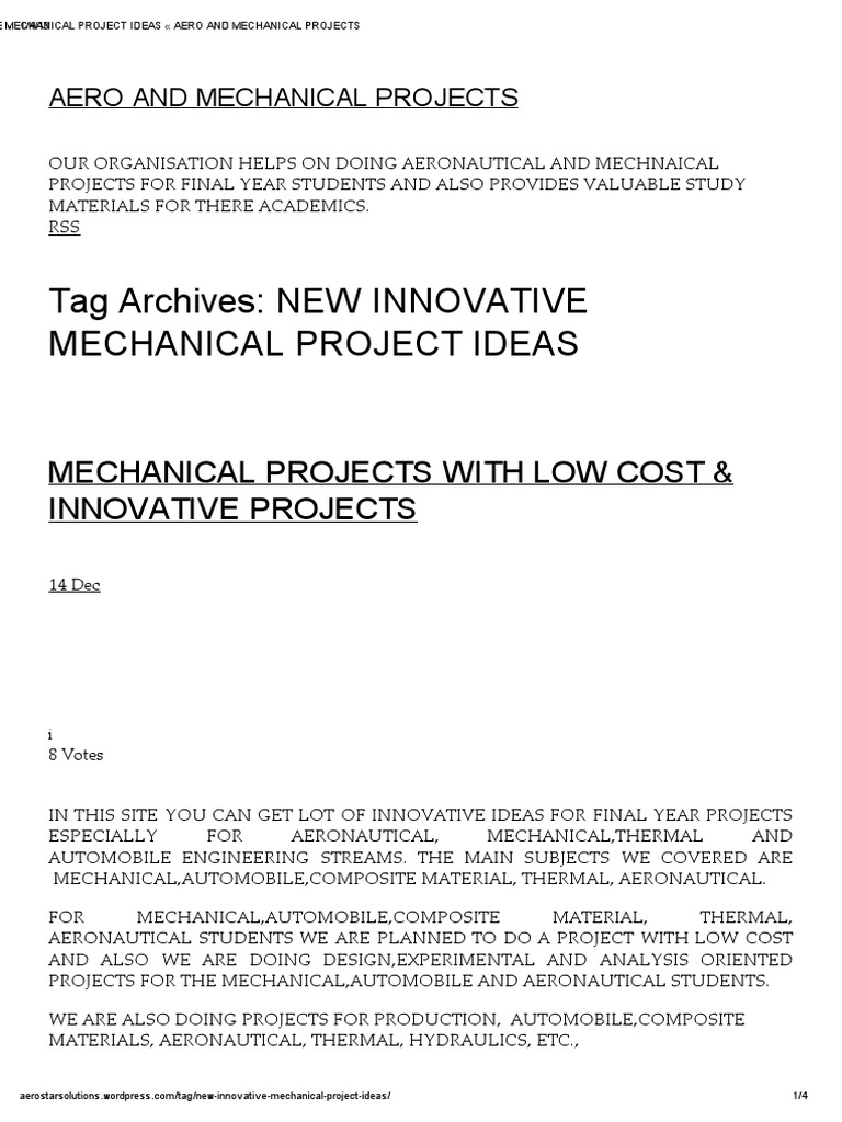 Mechanical Projects for Students | PDF | Aerodynamics | Heat Exchanger