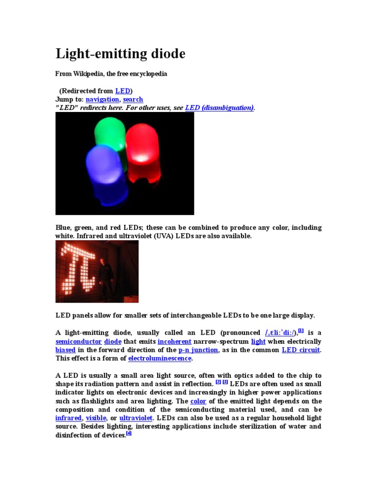 Light Emmiting Diode | PDF | Light Emitting Diode | Oled