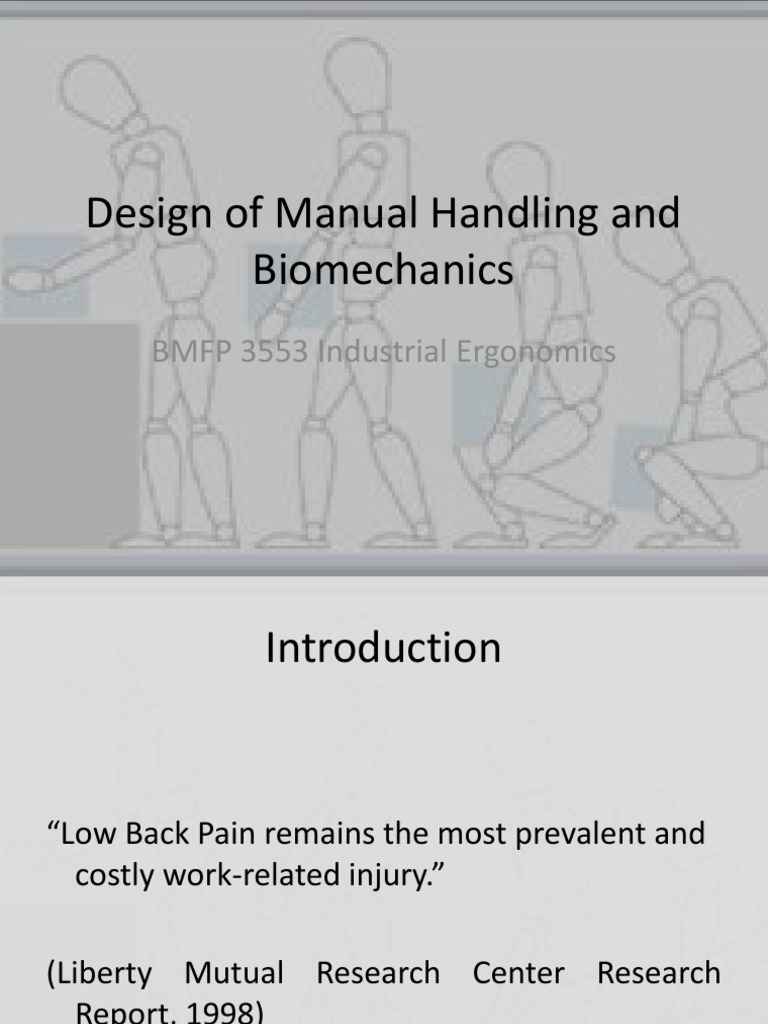 Lecture 3 Design of Manual Handling and Biomechanics | PDF | Clinical ...