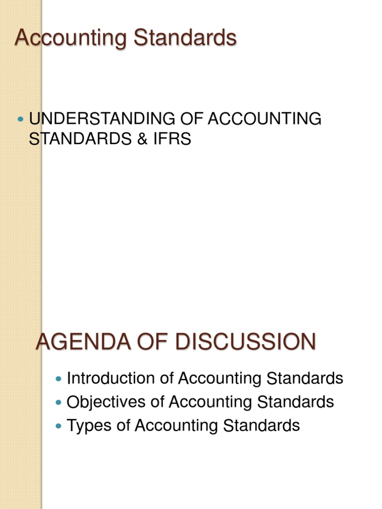 Overview of Accounting Standards | PDF | International Financial ...