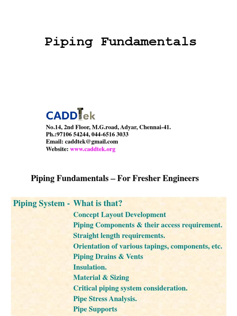 Basic Piping Print | PDF | Home & Garden | Technology & Engineering