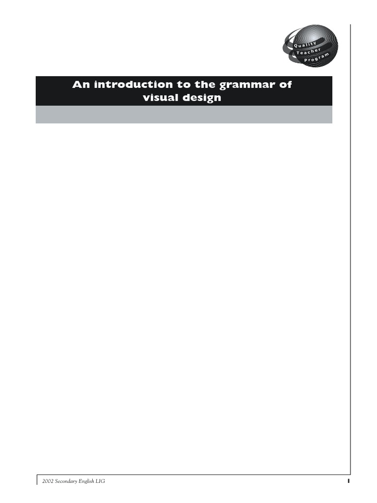 Grammar of Visual Design | PDF | Perspective (Graphical) | Communication
