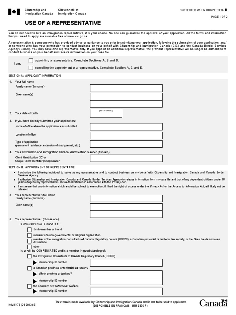 Imm5476e PDF | PDF | Government Information | Social Institutions