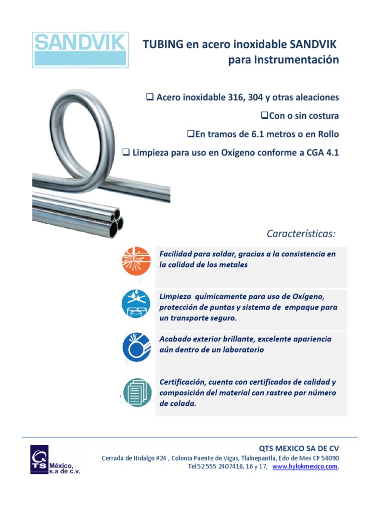 Tubing Sandvik QTS | PDF