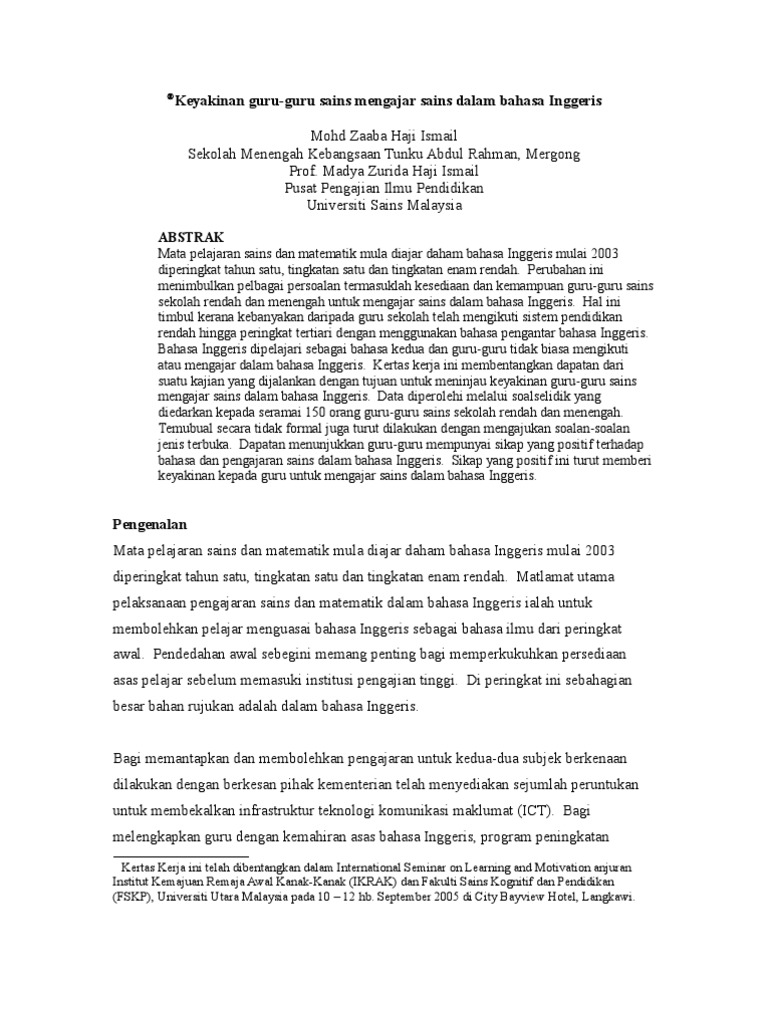 Keyakinan Guru | PDF