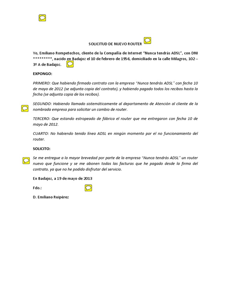 Expongo - Solicito | PDF