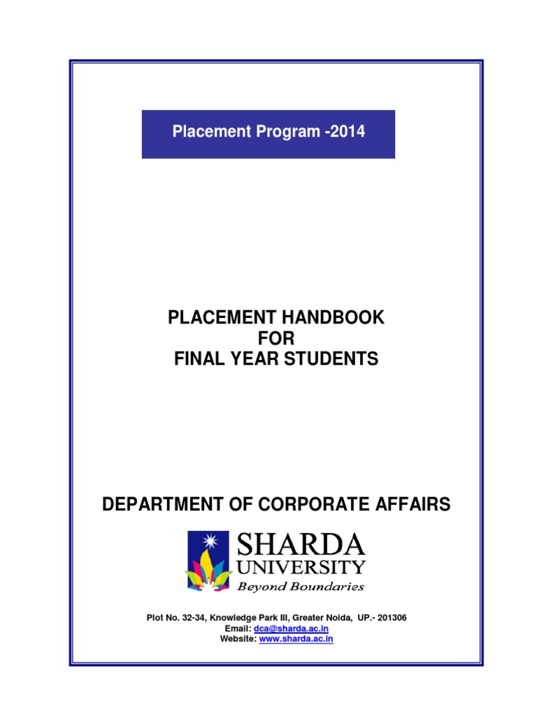 Placement Handbook-2014 2 | PDF | Suit (Clothing) | Business