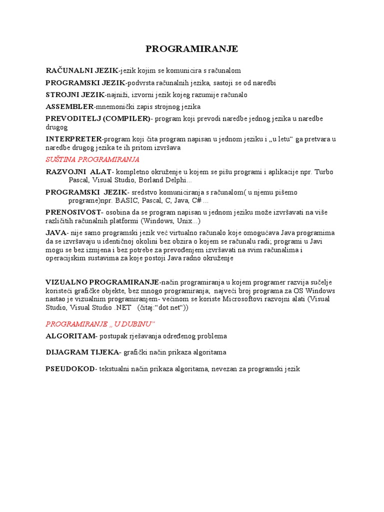 Programiranje Skripta Pascal | PDF