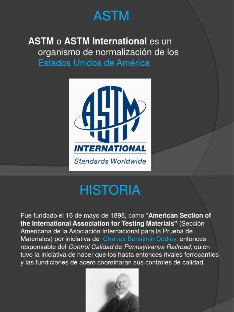 que es ASTM | Science | Tecnología (general)
