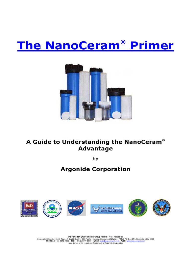 NanoCeram Primer Basics | PDF | Membrane | Filtration