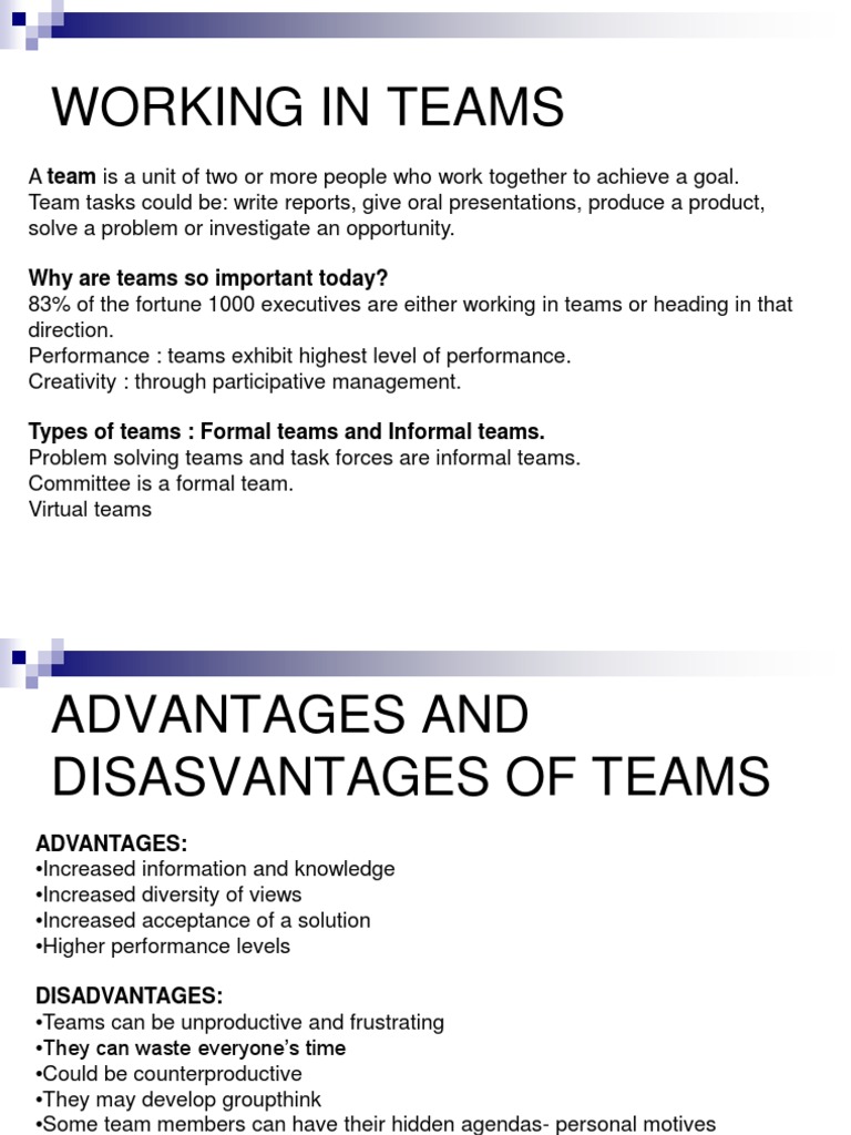 Effective Teamwork Strategies and Dynamics | PDF | Leadership ...