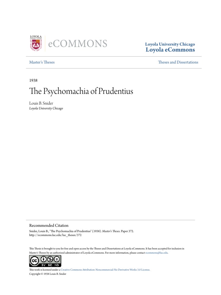 The Psychomachia of Prudentius | PDF | Allegory | Religion And Belief
