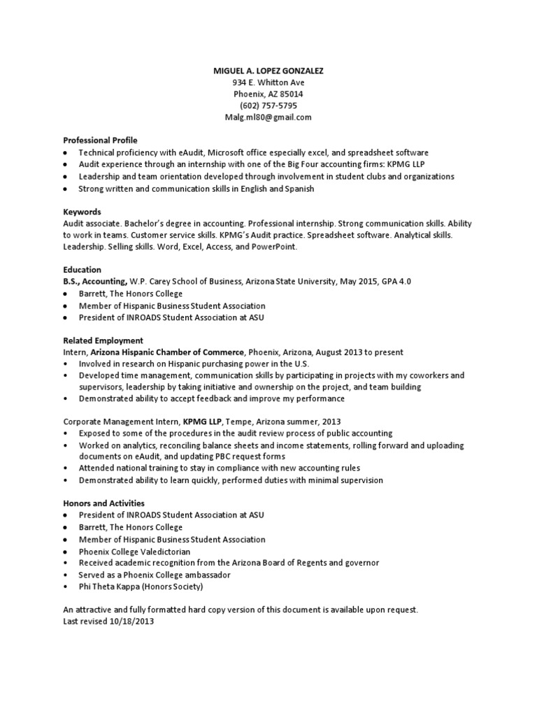 Scannable Resume | PDF