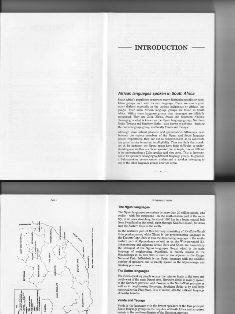African Languages Spoken in South Africa | PDF | Linguistics ...