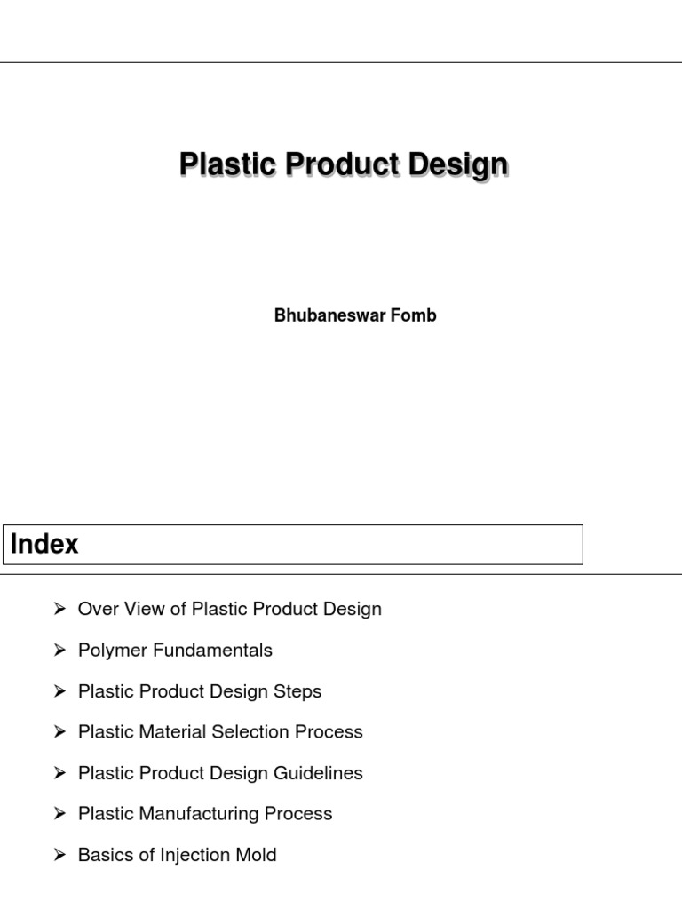 Plastic Product Design Guidelines | PDF | Polyethylene | Thermoplastic