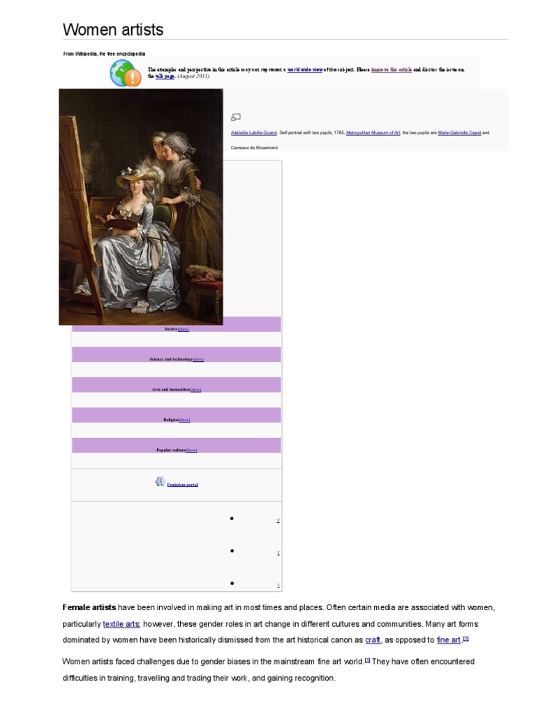 Women in Art History: Exploring the Roles and Contributions of Female ...