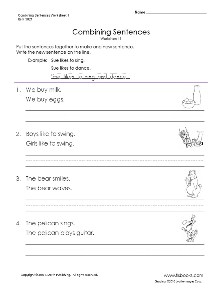 Combining Sentences | PDF | Language Arts & Discipline