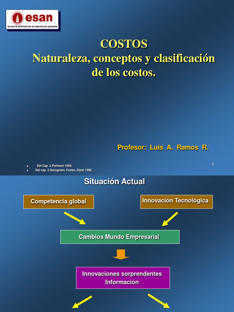 Costos. Naturaleza Conceptos y Clasificacion de La Contabilidad de Costos | Descargar gratis PDF ...