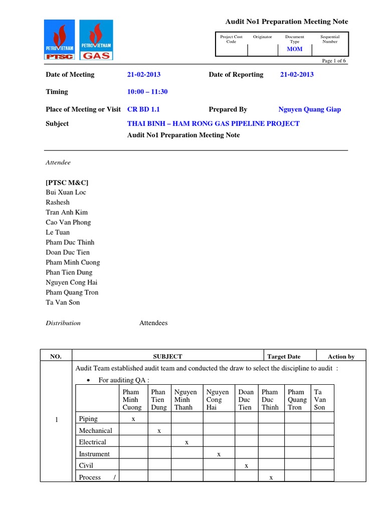 Audit Record Sheet - Piping | Download Free PDF | Audit | Auditor's Report