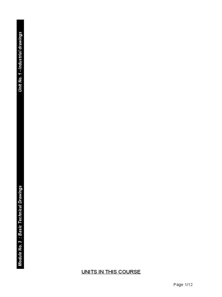 Unit 1 Industrial Drawings | PDF | Engineering | Science