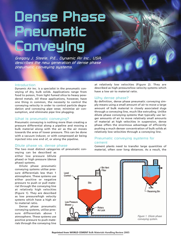 Dense Phase Pneumatic Conveying | PDF | Engines | Filtration
