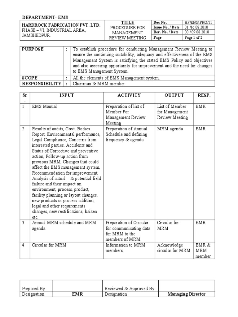 M - Procd For MRM | PDF | Audit | Government