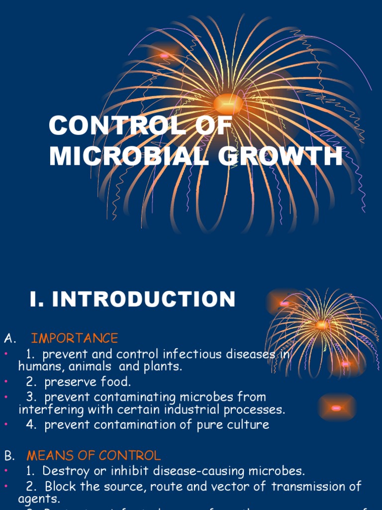 Methods for Controlling Microbial Growth | PDF | Sterilization ...
