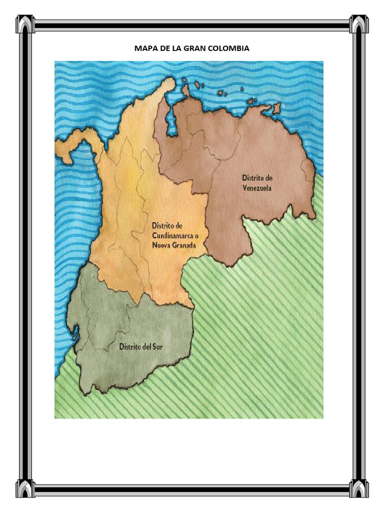 Mapa Político de la Gran Colombia | PDF | Viajes y turismo