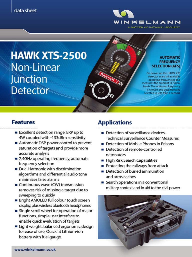 Hawk Xts-2500 NLJD | PDF | Frequency Modulation | Battery Charger