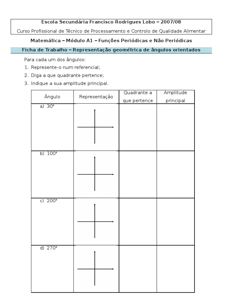 B1FT2 Angulo Orientado | PDF