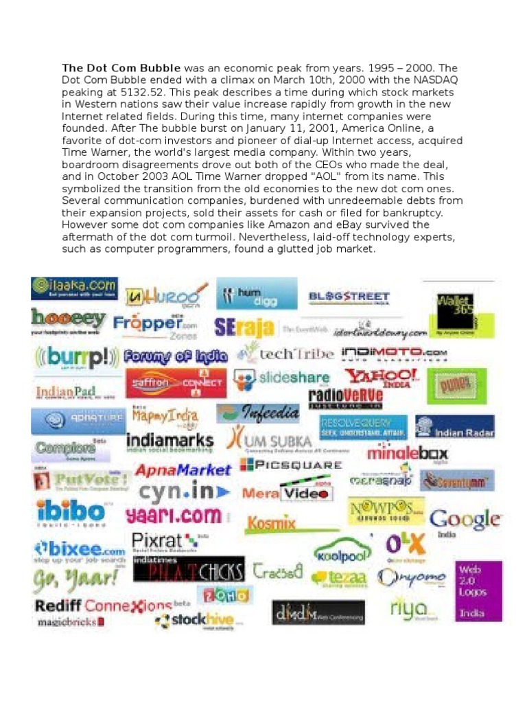 Understanding the Dot Com Bubble | PDF | Computers | Technology ...