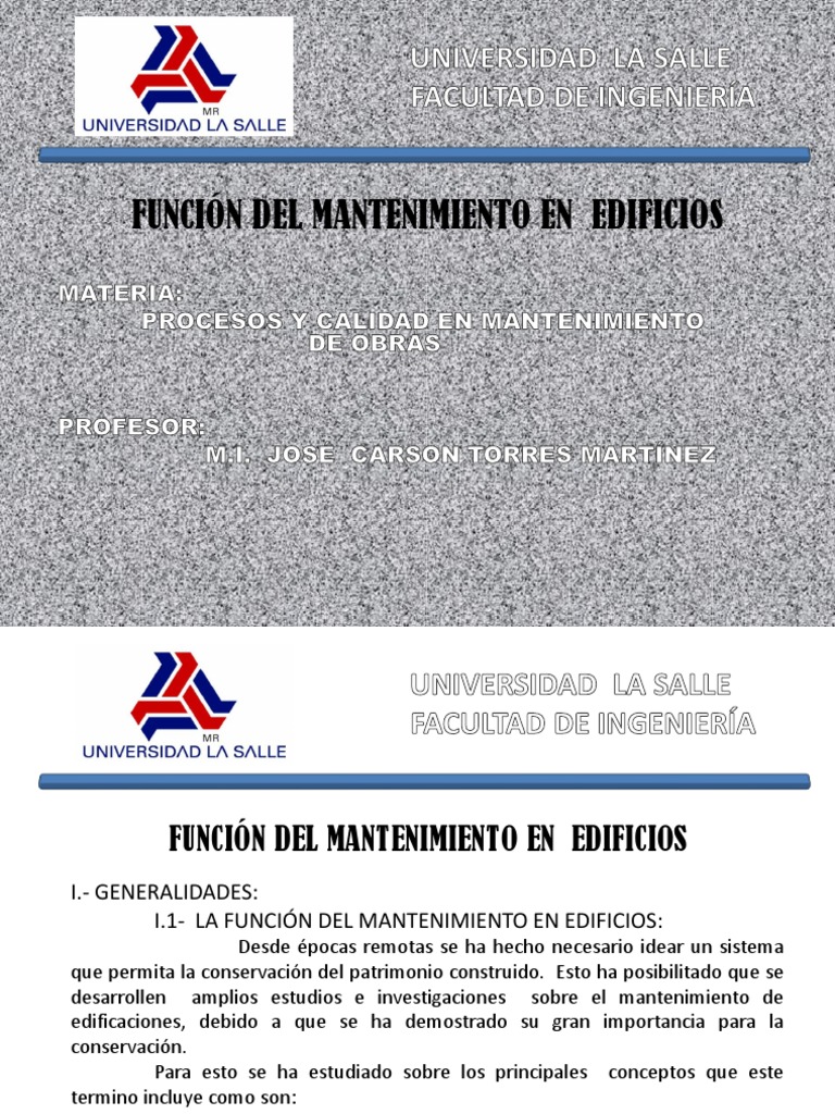 Mantenimiento de Edificios | PDF | Hormigón | Agua