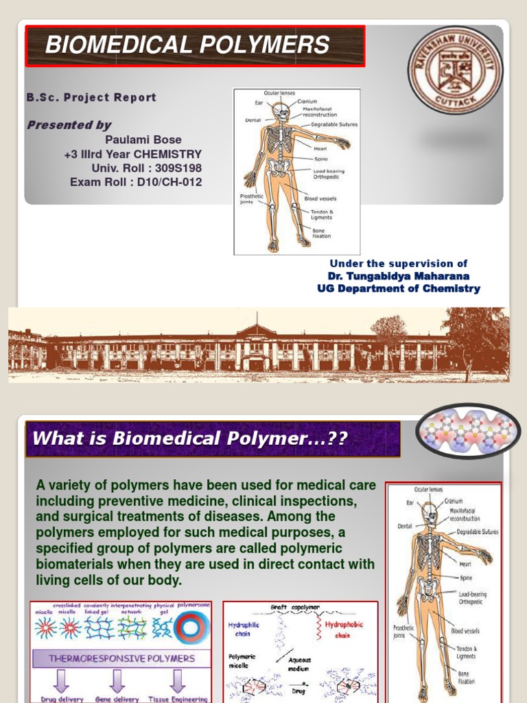 Biomedical Polymers: Applications & Future | PDF | Biomaterial ...