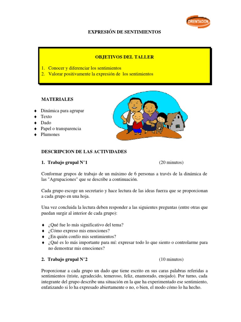Expresion de Sentimientos | PDF