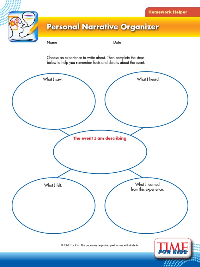 Personal Narrative Organizer: Name - Date | PDF