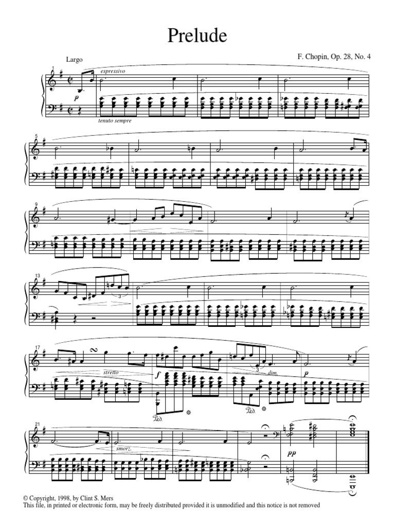 Chopin - Prelude in E Minor_ Op. 28, No. 4