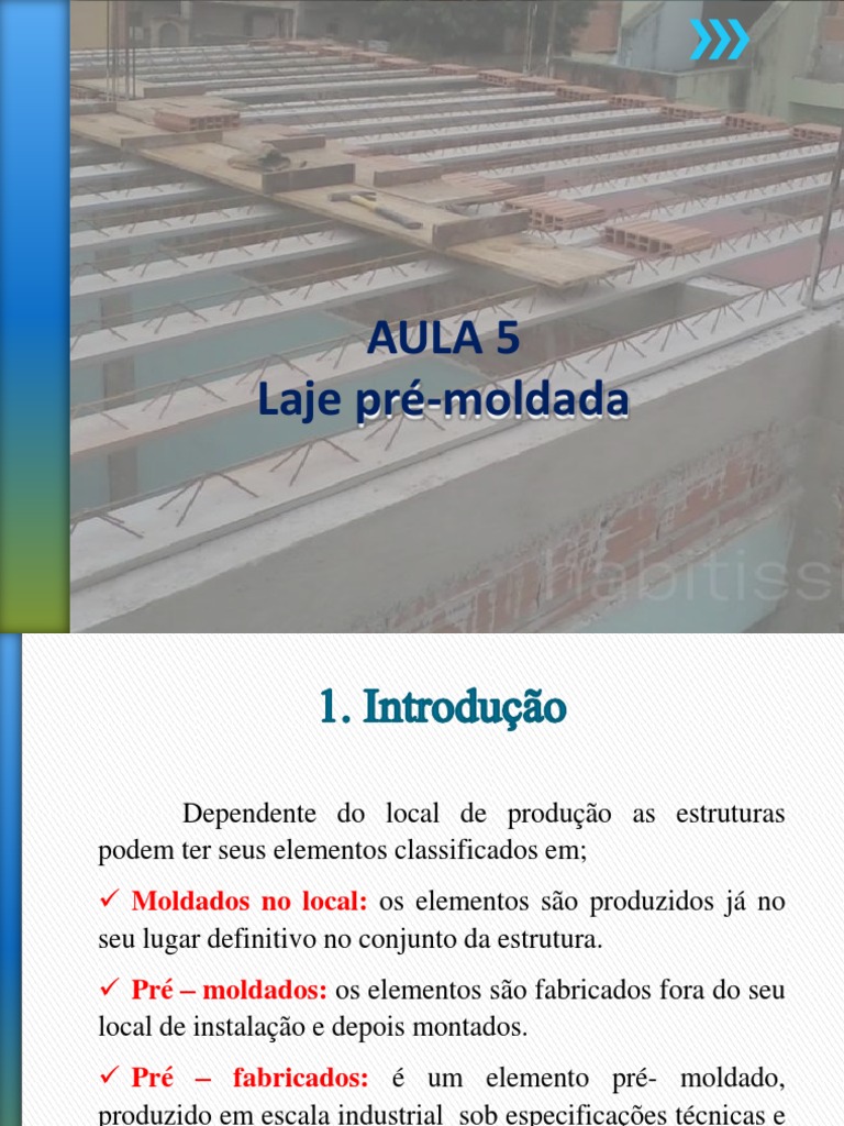 AULA 5 Laje Pré-Moldada | PDF | Viga | Concreto
