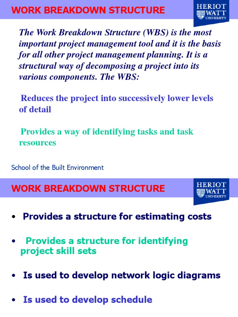 Work Breakdown Structure Guide | PDF