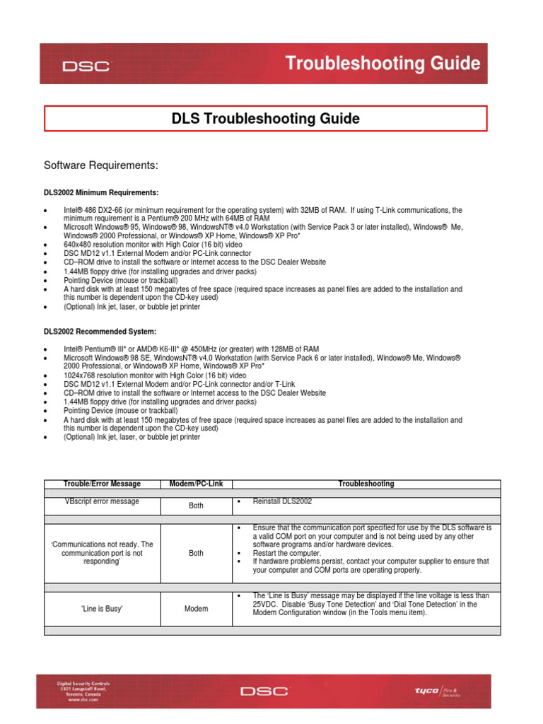 DLS Troubleshooting Guide WEB | PDF | Modem | Windows 2000